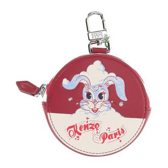 Kenzo Femme, Accessoires, Rouge, Taille: ONE Size Porte-monnaie en cuir