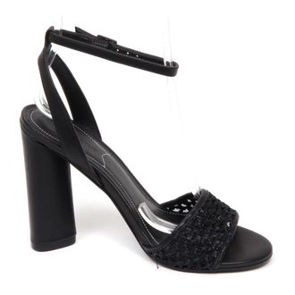 Kendall + Kylie Leder Sandale Schuh im Sandalo Stil - - Shoes - Damen - Schwarzk - 37 1/2 EU
