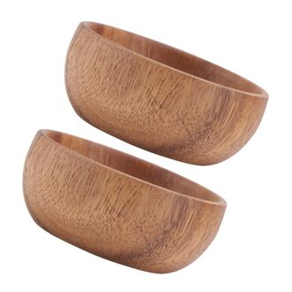 Holibanna 2st&uuml;cke Salatsch&uuml;sseln Aus Holz Salatr&uuml;hrsch&uuml;ssel Serviersch&uuml;ssel F&uuml;r Lebensmittel Holzsch&uuml;sseln F&uuml;r K&uuml;chentheke Holztabletts Sch&uuml;sseln Zum Servieren 