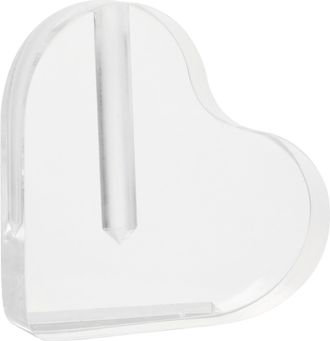 Artibetter Herzförmige Acryl Rosenbasis Transparent Dicker Acryl Blumenhalter Für Einzelne Lange Stielrose Getrocknete Blumen Dekoration Romantisches Design