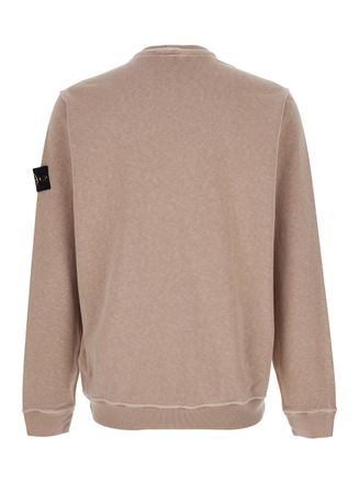 Stone Island Tech Fabric Fleece Sweatshirt - Beige
