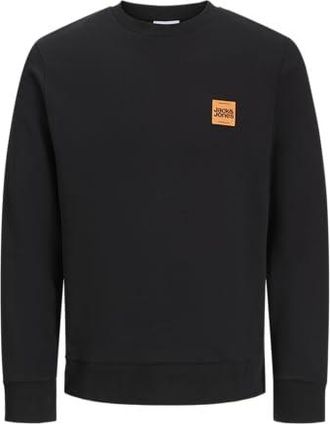 Jack & Jones Crew Neck Jjbrandy Sweat à col Rond, Noir, XL Homme