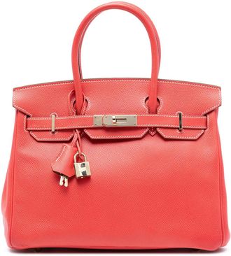 Herm&egrave;s Crossbody Bags - Epsom Candy Verso Birkin Retourne 35 - Gr. unisize - in Rot - f&uuml;r Damen