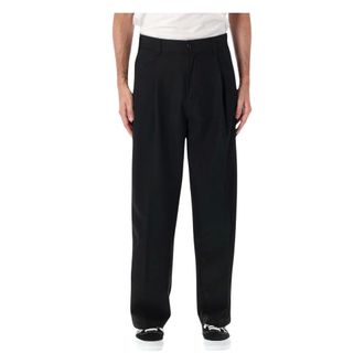 Obey Homme, Pantalons, Noir, Taille: W33 Dean Pleated Pant