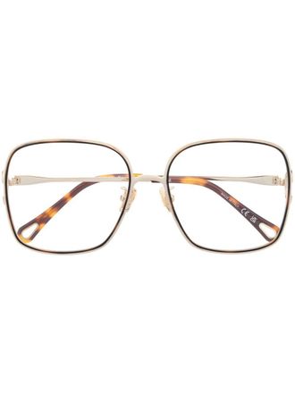 Chloé lunettes de vue à monture oversize - Tons neutres