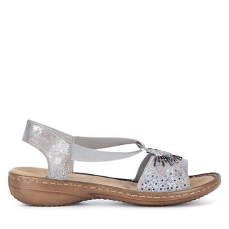 Rieker Sandalen Rieker 60880-90 Silberfarben