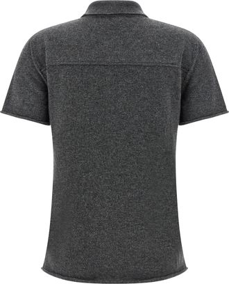 Miu Miu Cashmere Polo Shirt - Gray