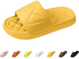 Generic Cozyslides Pantoufles pour homme et femme - Chaussures de bain en EVA - Semelle épaisse super douce et confortable - Unisexe - Sandales plates - Chaus