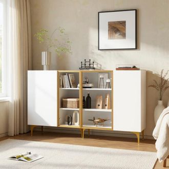 Furniture R Weißer Nachttisch, Modernes Design, MDF Material, Geräumiger Stauraum, Langlebige Konstruktion, Elegante Wohnkultur