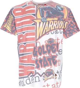 Mitchell & Ness NBA Jumbotron 2.0 Tee Wei&szlig; - - Tops - Herren - Mehrfarbig - L