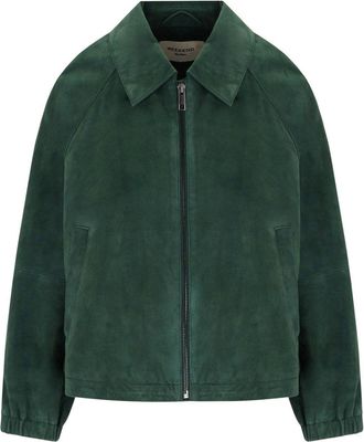 Weekend by Max Mara VESTE ZUPPA EN DAIM VERT MAX MARA WEEKEND