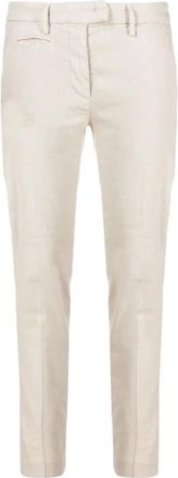 Dondup Femme, Pantalons, Beige, Taille: W24 Perfect Slim-fit Pantalons