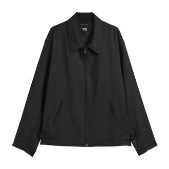 Yohji Yamamoto Schwarze Rei&szlig;verschlussjacke mit Vordertaschen - - Jackets - Herren - Schwarzk - XS