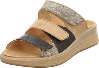 Think Damen Meggie Lederfutter Hausschuh, Taupe/Kombi 3020, 41 EU