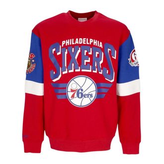 Mitchell & Ness NBA All Over Crew Sweatshirt - - Sweatshirts & Hoodies - Herren - Mehrfarbig - XL