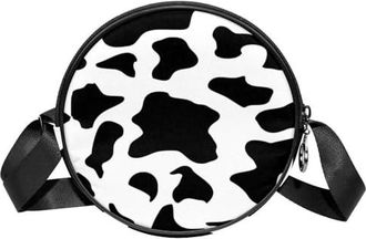 Generic Sac &agrave; bandouli&egrave;re rond pour femme, petit sac &agrave; bandouli&egrave;re avec fermeture &eacute;clair, bretelles r&eacute;glables, style d&eacute;contract&eacute;, pour femmes et filles