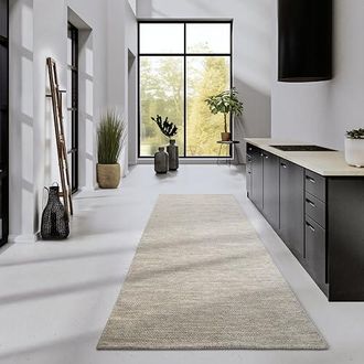 Elle Decor ELLE Decoration Wollteppich Pradesh - Natur Wohnzimmerteppich - Handgewebt & Umweltfreundlich - Boho Teppich Wolle f&uuml;r Wohnzimmer, Schlafzimmer, Esszi