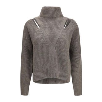 P.A.R.O.S.H. P.a.r.o.s.h., Femme, Pulls, Gris, Taille: 36 FR Col roul&eacute;s