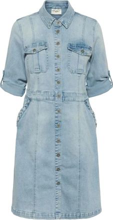 Cream Femme, Robes, Bleu, Taille: 46 FR Robe Chemise