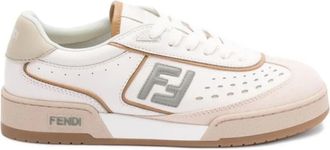 Fendi Low-Top Sneaker - Sneakers With Perforated Detailing And Cushioned S - Gr. 35 (EU) - in Beige - für Damen