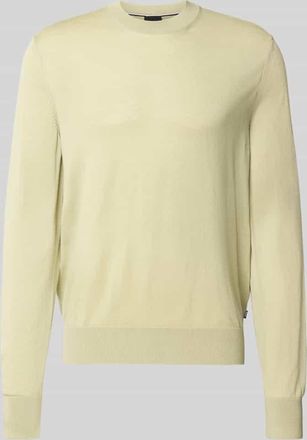 HUGO BOSS Regular Fit Pullover aus reiner Schurwolle Modell H-Leno