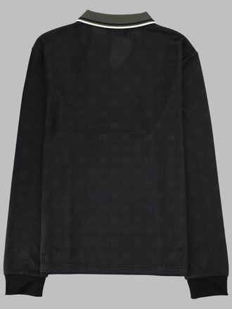 Fred Perry Logo-Embroidered Polo Shirt - Black