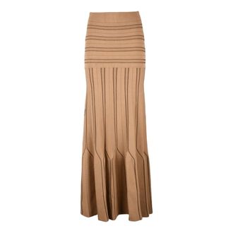 Elisabetta Franchi Gonna lunga in maglia - - Skirts - Damen - Braun - S