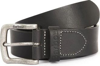 Barbour unisex, Accessoires, Noir, Taille: L Leather Belt & Billfold Gift Set