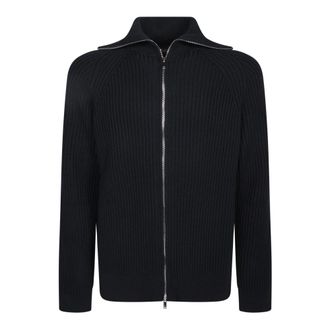 Incotex Full Zip Sweater - - Knitwear - Herren - Blau - XL