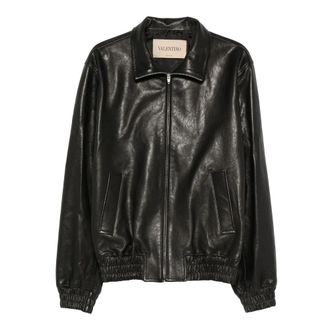 Valentino Lederjacke - - Jackets - Herren - Schwarzk - 2XL