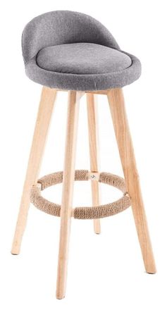 Generic Moderne Barhocker, Hochst&uuml;hle, Massivholz-Hochhocker, Barst&uuml;hle mit nordischer R&uuml;ckenlehne / 37 x 37 x 73 cm