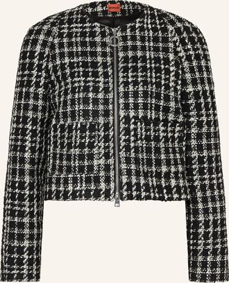 HUGO BOSS Hugo Boucl&eacute;-Jacke Aboucle schwarz