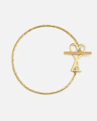 Ami Ami Paris - Bracelet Chaine Dor&eacute; en laiton Ami De Coeur Or - Taille : 1 - Unisex