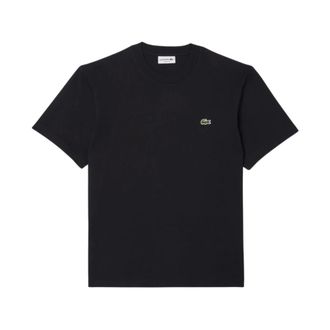 Lacoste Homme, Tops, Noir, Taille: M T-shirt Basique en Coton - Noir