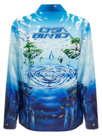 Casablanca Mens Multicolor Silk Blouse