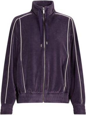 Lacoste Gilet ample à col zippé en coton mélangé