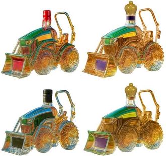 Generico Bouteilles de vin - D&eacute;canteur &agrave; whisky en verre | Bouteille de vin en forme de tracteur 3D | Ornement de stockage | Distributeur de spiritueux pour ho