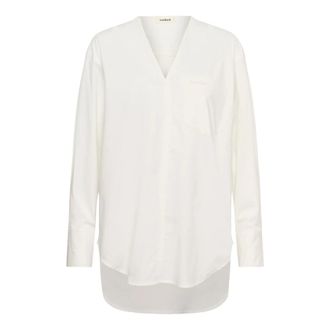 Soaked In Luxury SLNoelle V-Ausschnitt Bluse - - Blouses & Shirts - Damen - Wei&szlig; - XS