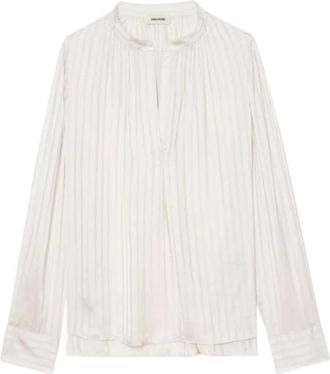 Zadig&Voltaire Femme, Blouses et Chemises, Multicolore, Taille: 38 FR Tink Satin Blouse