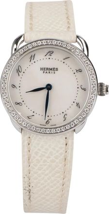 Herm&egrave;s Uhr - Hermes Silver Tone Diamons Arceau PM AR5.230 Women - Gr. unisize - in Silber - f&uuml;r Damen