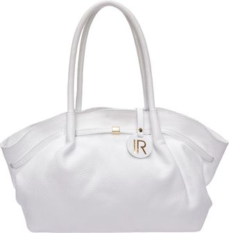 Isabella Rhea Wei&szlig; Rindsledertasche
