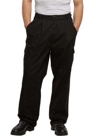 Urban Classics Herren Hose Wide Pleated Cargo Pants, l&auml;ssige Cargohose mit Bundfalten und weitem Bein, praktische Taschen, Gr&ouml;&szlig;en 28-38