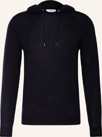 Reiss Reiss Strick-Hoodie Holland blau