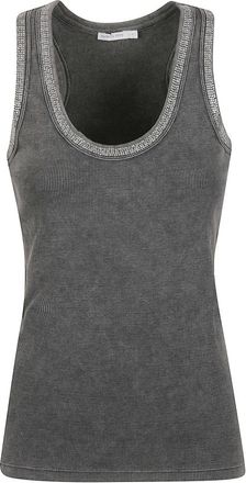 Patrizia Pepe Femme, Tops, Gris, Taille: 40 FR D&eacute;bardeur