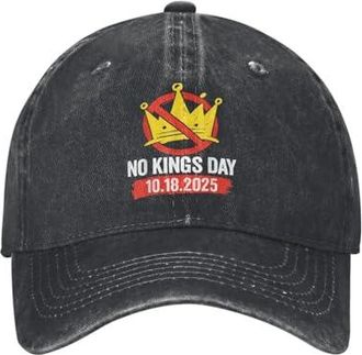 Generic Chapeau dHomme, No Kings Day Casquette d&eacute;contract&eacute;e Patriotique 2025 Chapeau de Sport de Plein air pour camionneurs Cadeau d&eacute;t&eacute; Unisex de Haute qualit