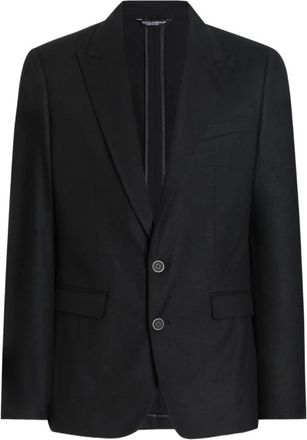 Dolce & Gabbana Homme, Vestes, Noir, Taille: M Giacca Taormina monopetto