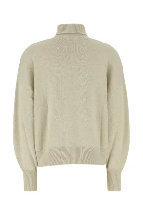 Isabel Marant Womens Cotton-Blend Turtleneck Gray Wool