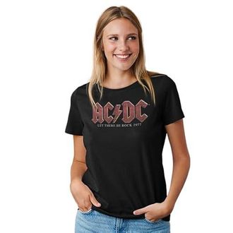 AC/DC Femme Woacdcrts065 T-Shirt, Noir, S EU