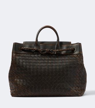 Bottega Veneta Tote Bag Andiamo Voyager aus Leder