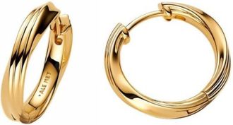 Pandora Pandora Essence Verdrehte Creolen-Ohrringe aus 14 Karat Vergoldetem Sterling Silber, 263878C00